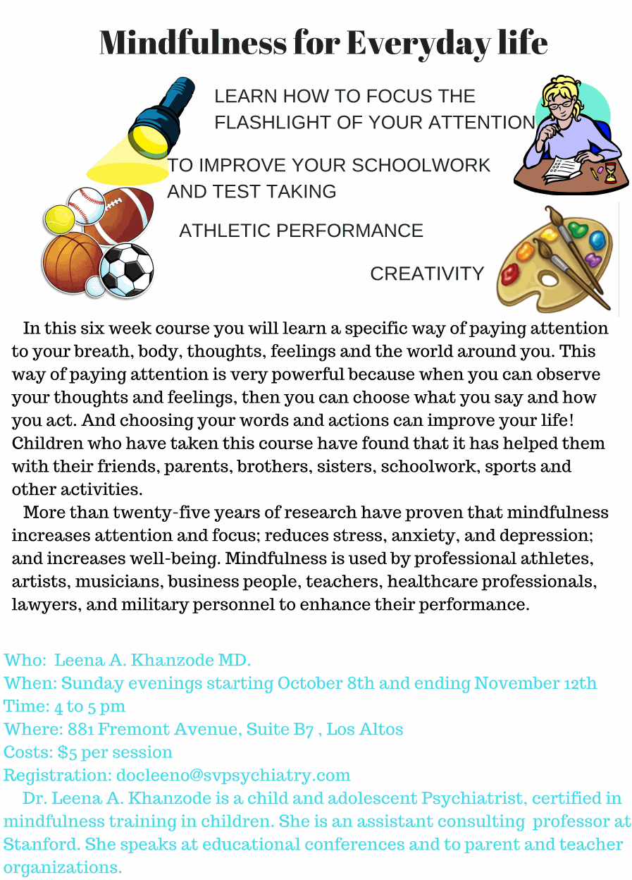 Taarika Foundation Mindfulness Stress Teens San Francisco Bay Teens