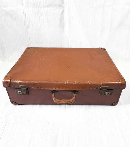 Vintage Suitcase | Original 1950s Vintage Pioneer Large Tan Suitcase ...