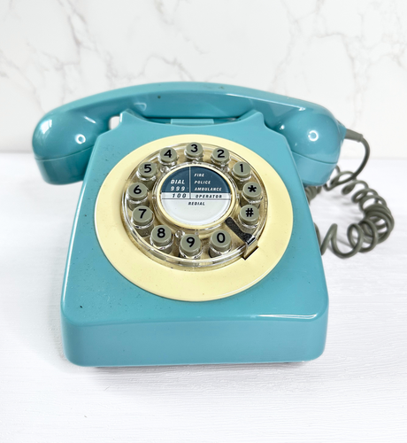 Sky Blue Retro Phone | Wild & Wolf Vintage Style Telephone