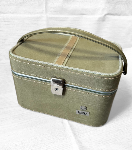 Antler Case | Vintage Antler Green Canvas Vanity/Travel/Train Case | My ...