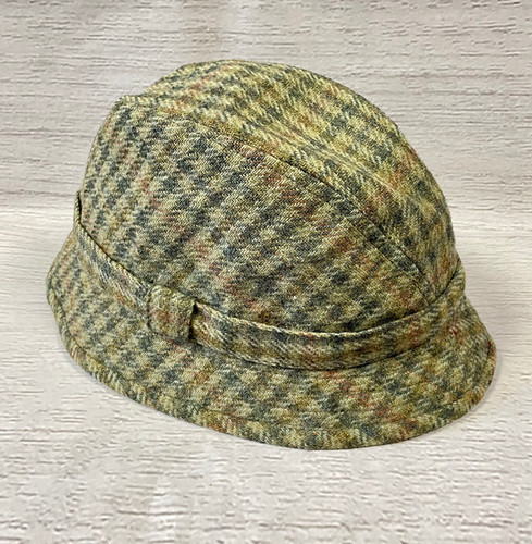 Vintage Trilby Hat | Mens Vintage Light Khaki Dogtooth Trilby Hat | My ...