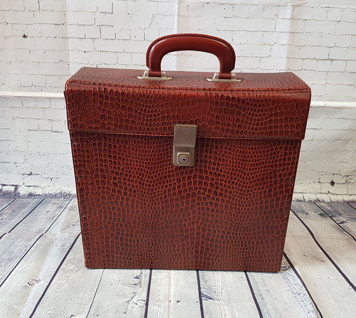 Vintage Record Case | 1970s Vintage Mock Croc 12” Record Case | Unique ...