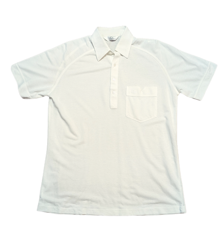 Vintage Polo Shirt | Mens Vintage White Gabicci Polo Shirt Size Large