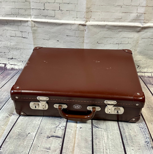 Vintage Case | 1960s Vintage Brown Python Suitcase/Briefcase | My Vintage