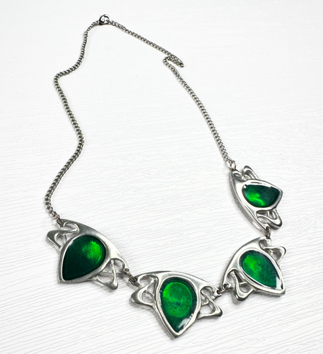 Vintage St Justin Silver Celtic Necklace | My Vintage