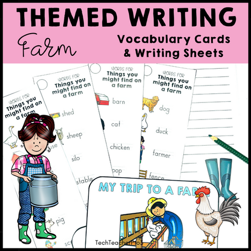 Themed Writing Activity Farm | Tech Teacher Pto3