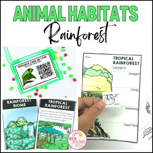 Animal Habitats The Rainforest Biome | Tech Teacher Pto3