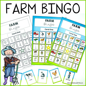 Farm Bingo Game | Tech Teacher Pto3
