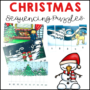 Christmas Activities Number Sequencing Puzzles 1 to 20 | Tech Teacher Pto3