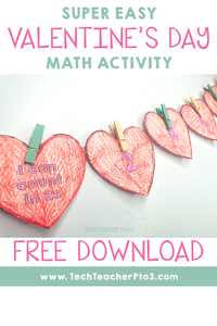 Super Easy Valentine's Day Math Activity