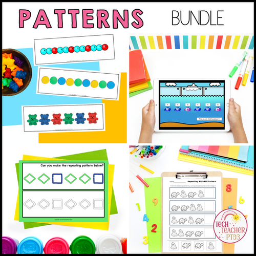 30% OFF Kindergarten and First Grade Patterning Math Bundle | Tech ...