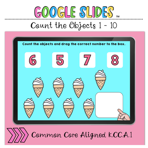 Count the Number 1 to 10 Google Slides™ Activity | Tech Teacher Pto3