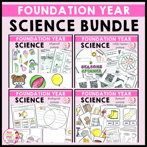 SAVE 20% Foundation Year Science Bundle | Tech Teacher Pto3