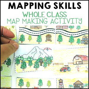 Map Making Geography Prepositional Whole Class Activity | Tech Teacher Pto3