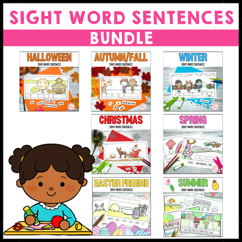 SAVE 30% Sight Word Sentence Writing Activities Bundle | Tech Teacher Pto3