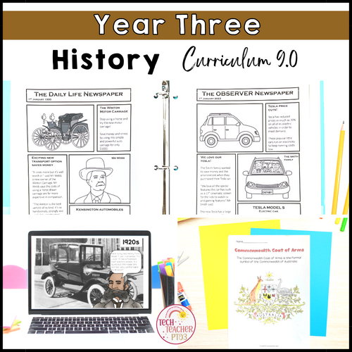 History Year 3 Australian Curriculum 9.0 HASS | Tech Teacher Pto3