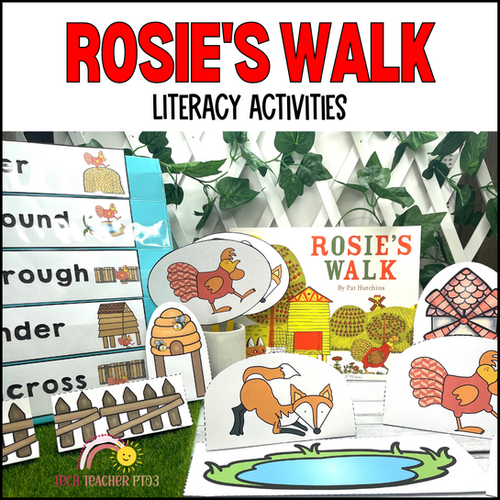 Rosie's Walk by Pat Hutchins Story Retell Activities | Tech Teacher Pto3