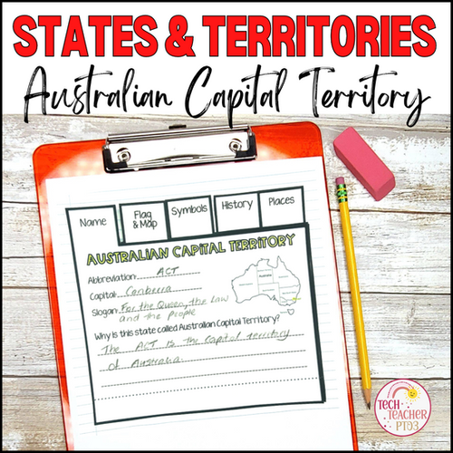 Australian Capital Territory Interactive Notebook and Slides | Tech ...