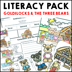 Goldilocks and the Three Bears Literacy Activities | Tech Teacher Pto3