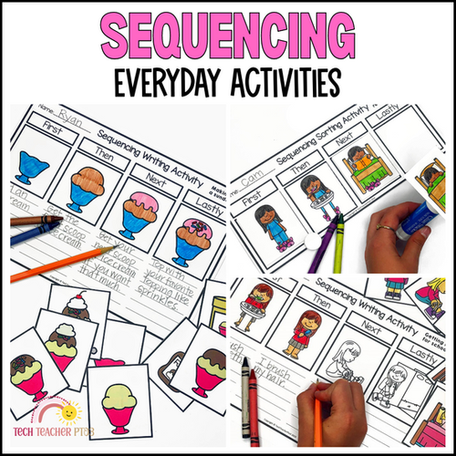 Sequencing Everyday Activities Picture Cards and Activities | Tech ...