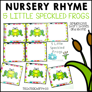 5 Little Speckled Frogs Nursery Rhyme Activities | Tech Teacher Pto3
