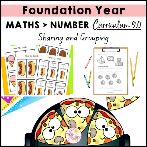Foundation Year Maths Number Sharing and Grouping ACARA 9.0 | Tech ...