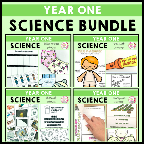 SAVE 20% Year 1 Science Bundle | Tech Teacher Pto3