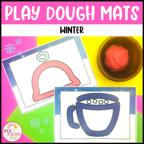 Winter Play Dough Mats | Tech Teacher Pto3