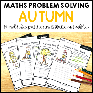Autumn Fall Math Problem Solving Find the Pattern and Make a Table ...