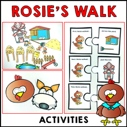 Rosie's Walk by Pat Hutchins Story Retell Activities | website