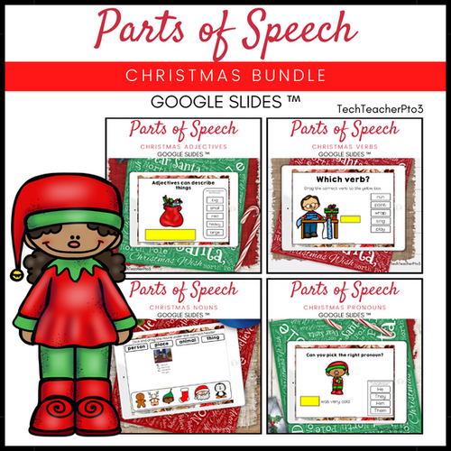 20% OFF Parts of Speech Christmas Bundle Grammar Activities Google ...