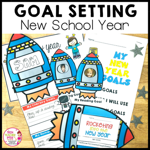 New Year Activity Goal Setting Flipbook | Tech Teacher Pto3