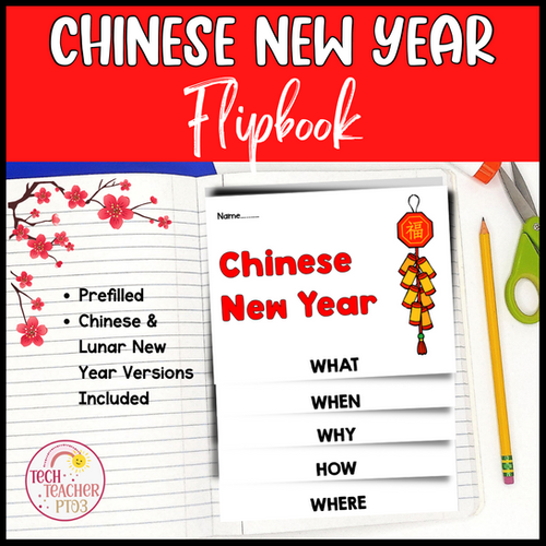 Chinese New Year Flipbook | Tech Teacher Pto3