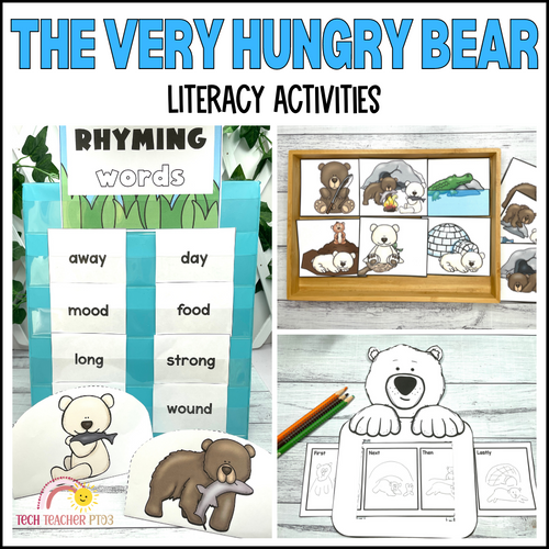 The Very Hungry Bear by Nick Bland Activity Pack | Tech Teacher Pto3