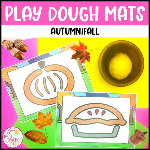 Autumn Fall Play Dough Mats | Tech Teacher Pto3