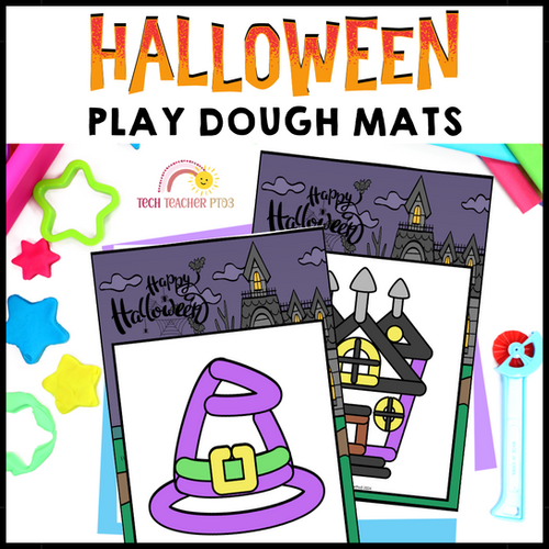 Halloween Play Dough Mats | Tech Teacher Pto3
