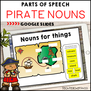 Parts of Speech Pirate Nouns Google Slides Distance Learning Activities ...