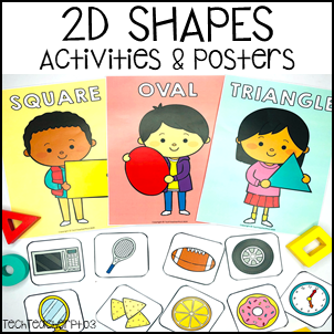 2D Shapes Activities and Posters | Tech Teacher Pto3