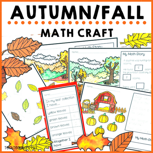 Autumn/Fall Math Craft Activities | Tech Teacher Pto3