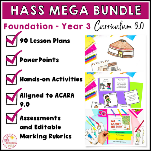 SAVE 30% Geography History Civics F-3 HASS MEGA BUNDLE Australian ...