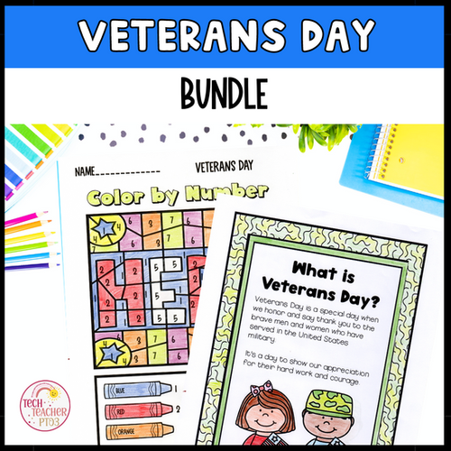 Veterans Day Bundle | Tech Teacher Pto3