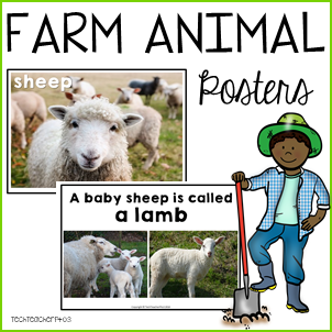 Farm Animal Posters | Tech Teacher Pto3