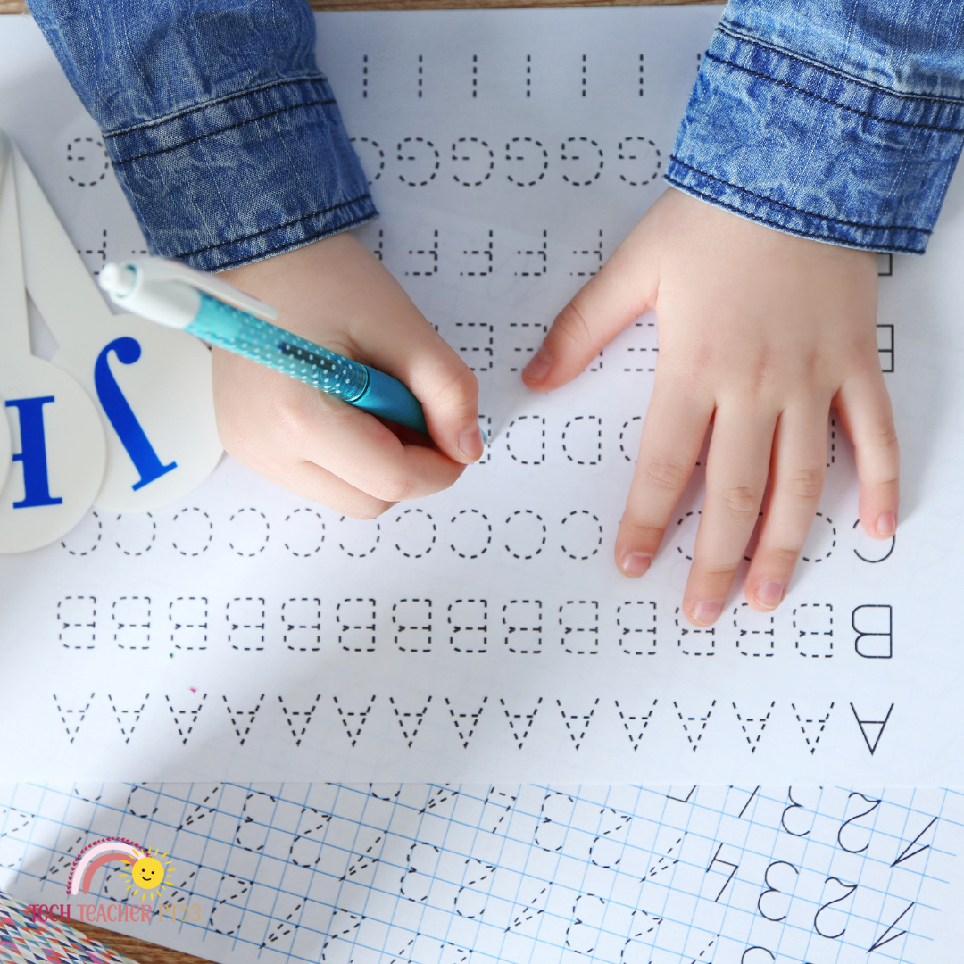 Fast Track Learning with Free Alphabet and Number Tracing Roads