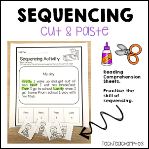 Sequencing Activities Reading Comprehension | Tech Teacher Pto3