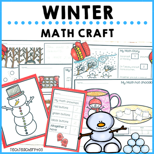 Winter Math Craft Activities | Tech Teacher Pto3