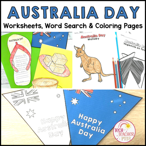 Australia Day Activity Pack | Tech Teacher Pto3