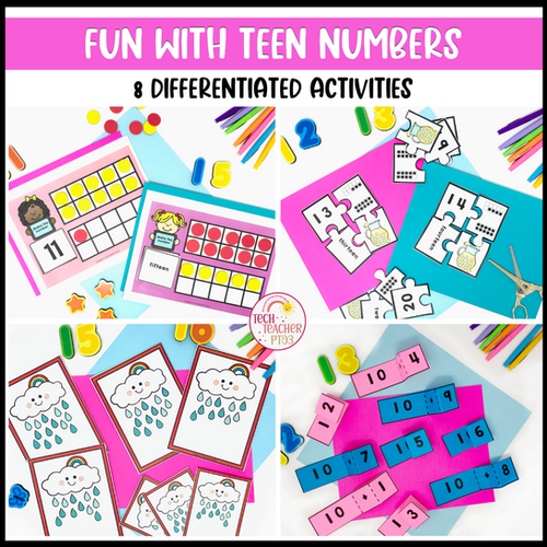 Teen Number Activities | Tech Teacher Pto3