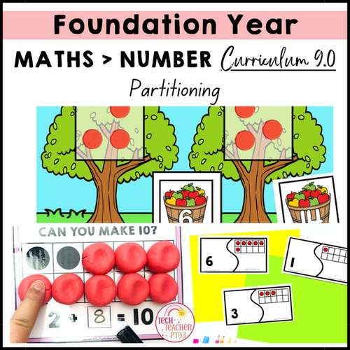 Foundation Year Maths Number Partitioning ACARA 9.0 | Tech Teacher Pto3