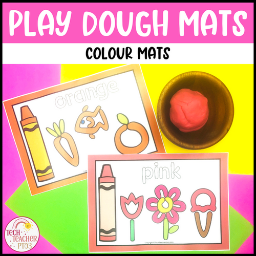 Colour Play Dough Mats | Tech Teacher Pto3