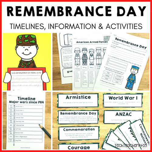 Remembrance Day Activities | Tech Teacher Pto3
